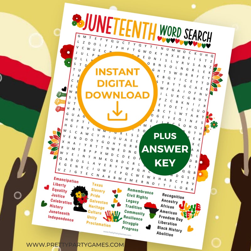 Black History Word Search - Etsy
