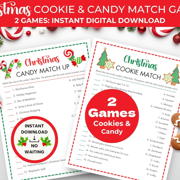 Christmas Cookie Game - Etsy