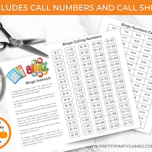 500 Fall Bingo Cards With Numbers, Autumn Printable Party Game, Fun ...