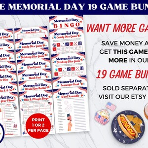 Memorial Day Word Scramble Game, Printable Party Games for Kids ...