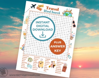 Road Trip Word Search, Instant Download, Printable, PDF - Etsy UK