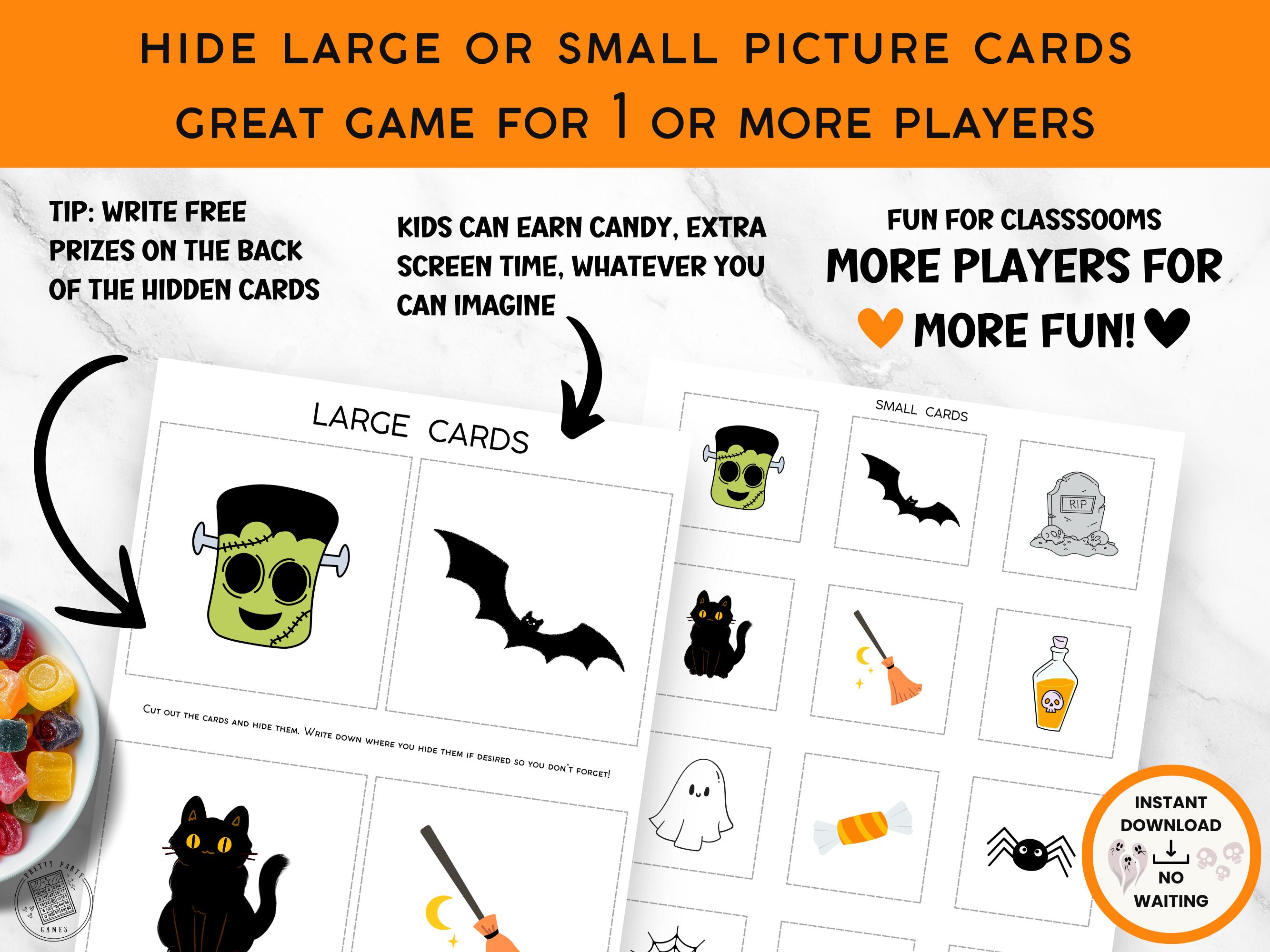 Kids Halloween Scavenger Hunt Family Game, Printable Indoor Outdoor Boo ...