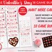 Valentine Candy Dice Game Printable, Valentine's Day Party Game for ...