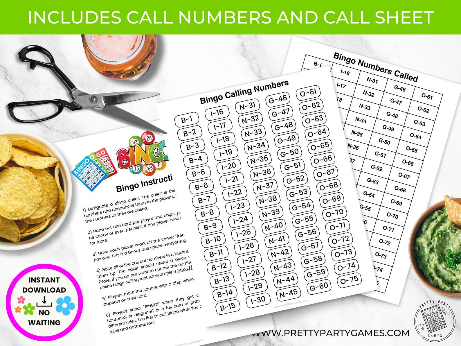 500 Luau Themed Bingo Cards, Tropical Printable Party Games, Aloha ...