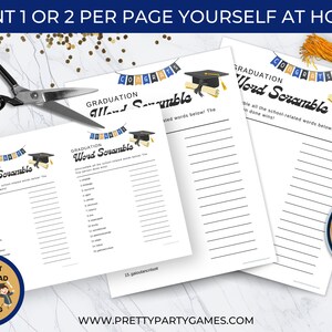 Graduation Game Bundle, 2024 Graduation Party Games, Printable ...