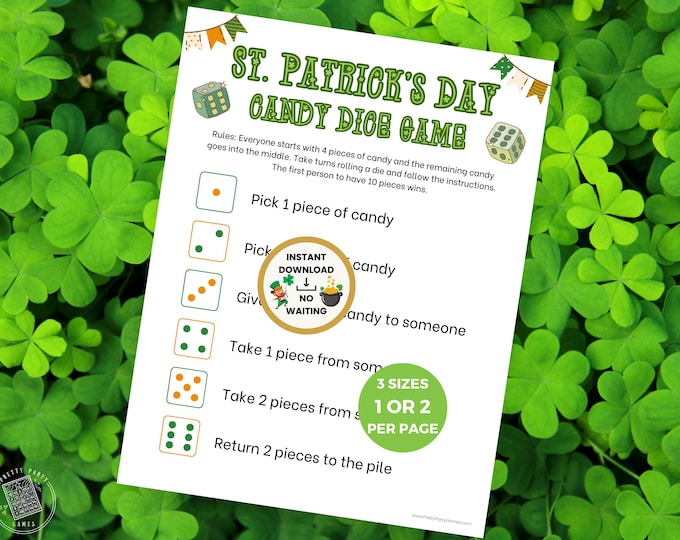 St. Patrick's Day Roll Dice Game | Printable St. Patrick's Day ...