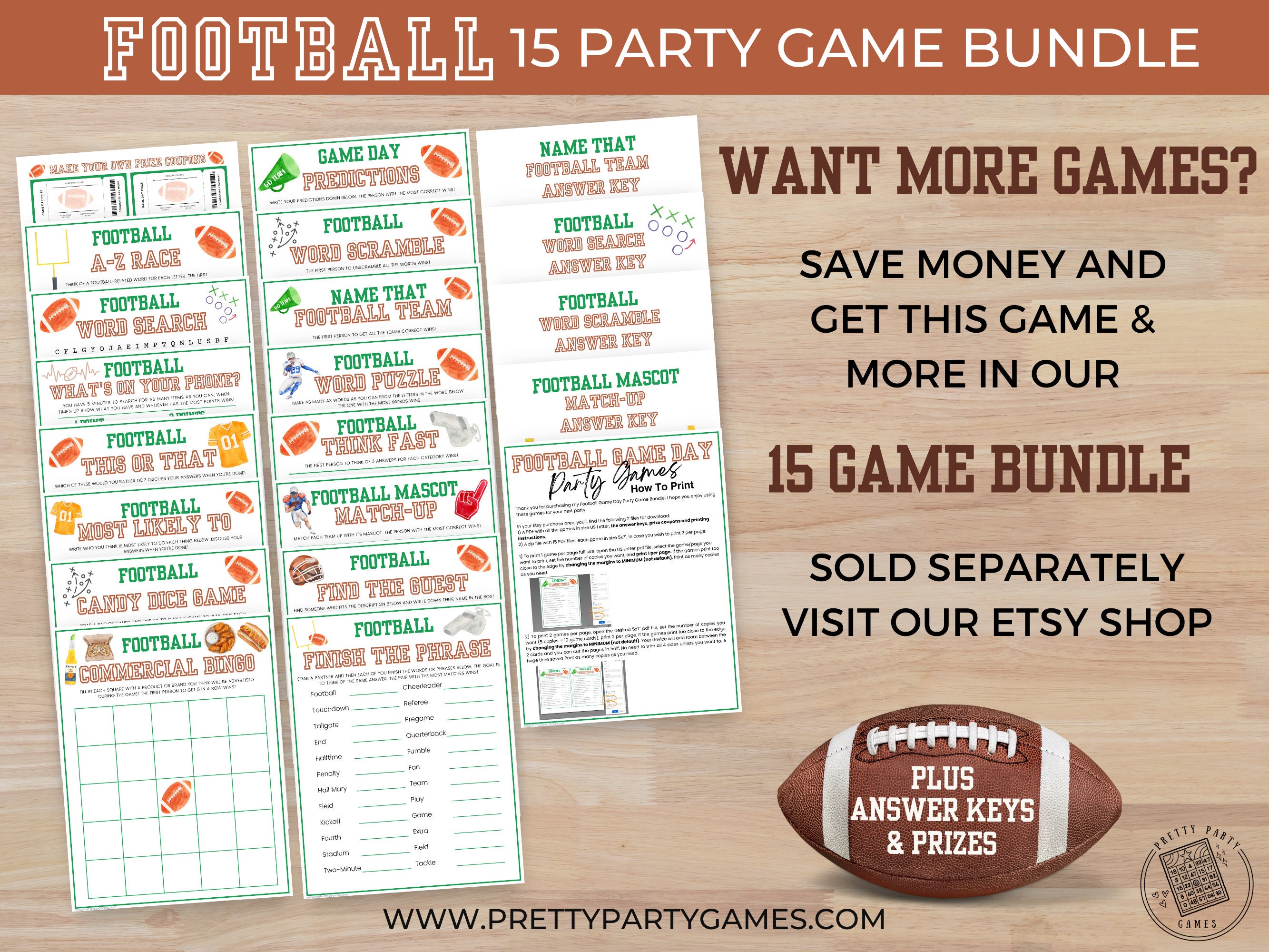 Football Mix & Mingle Bingo Card Printable, Find the Guest Sports Ice ...