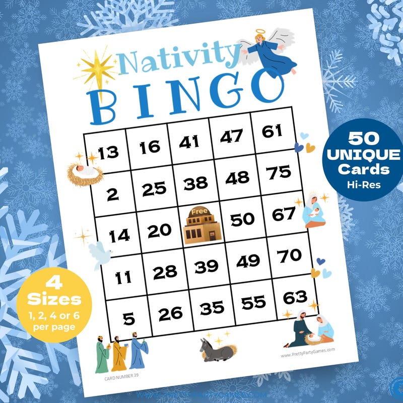 Nativity Bingo - Etsy