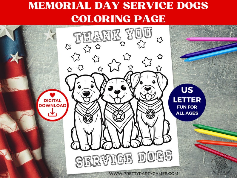 Memorial Day Coloring Page for Kids, Fun Memorial Day Activity ...