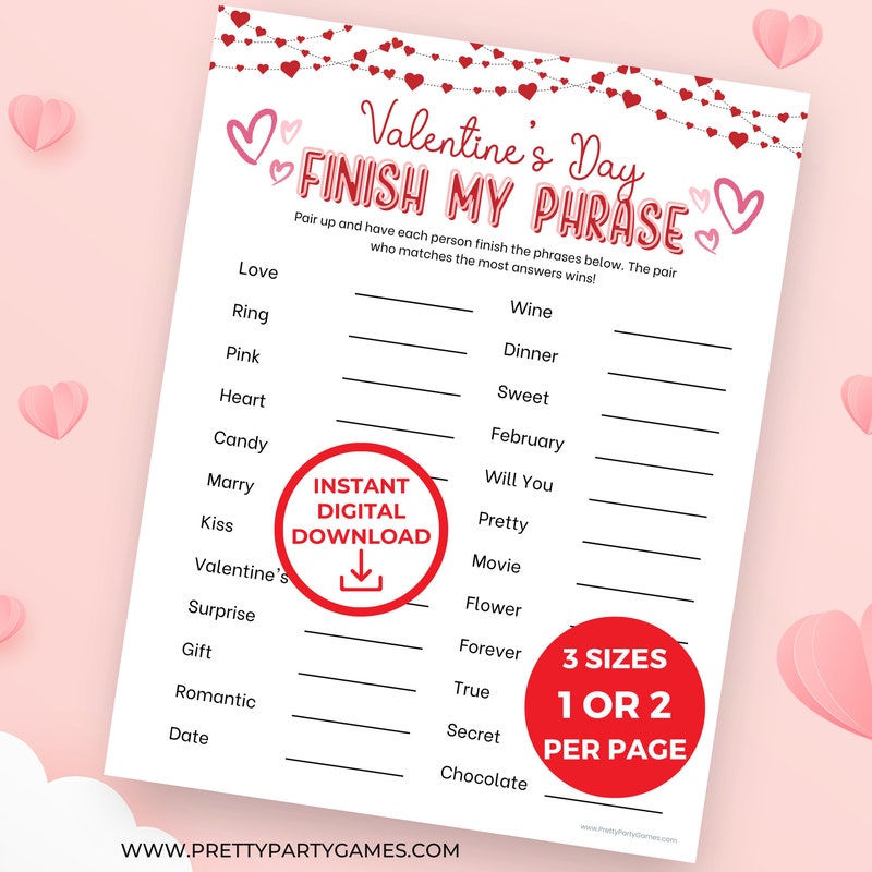 PrettyPartyGames - Etsy