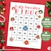 50 Ugly Christmas Sweater Bingo Cards With Numbers, Fun Ugly Christmas ...