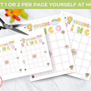 Spring Blank Bingo Card Printable, Perfect to Make Your Own Bingo Cards ...