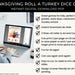 Thanksgiving Roll A Turkey Dice Game, Thanksgiving Candy Dice Games for ...