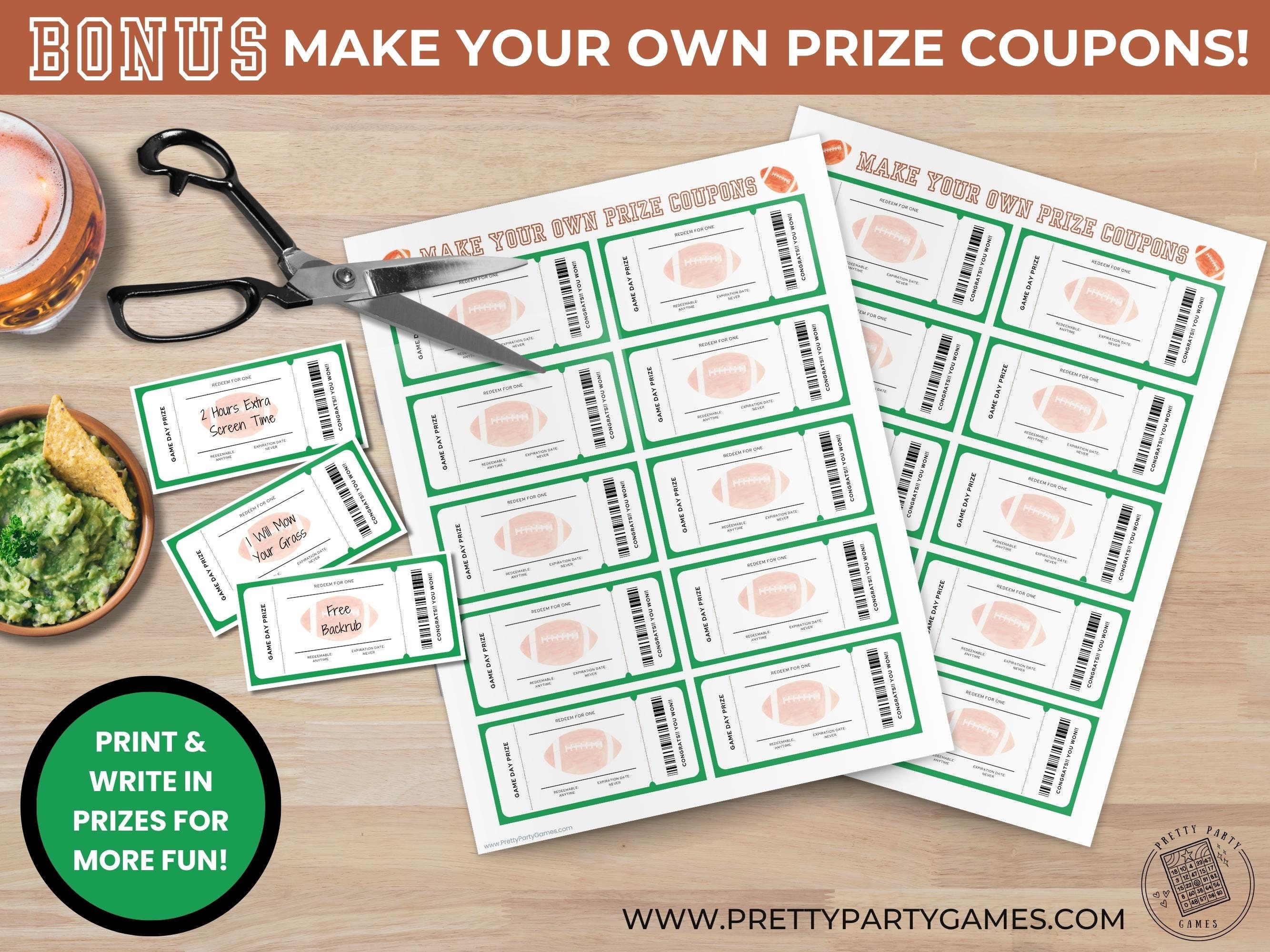 15 Printable Football Party Games Bundle, Fun Games for a Football ...