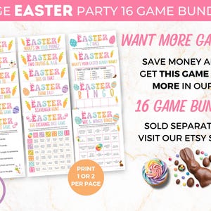 Easter Blank Bingo Card Printable, Perfect to Make Your Own Bingo Cards ...