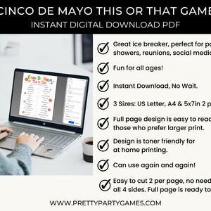 Cinco De Mayo This or That Game, Printable Would You Rather Questions ...