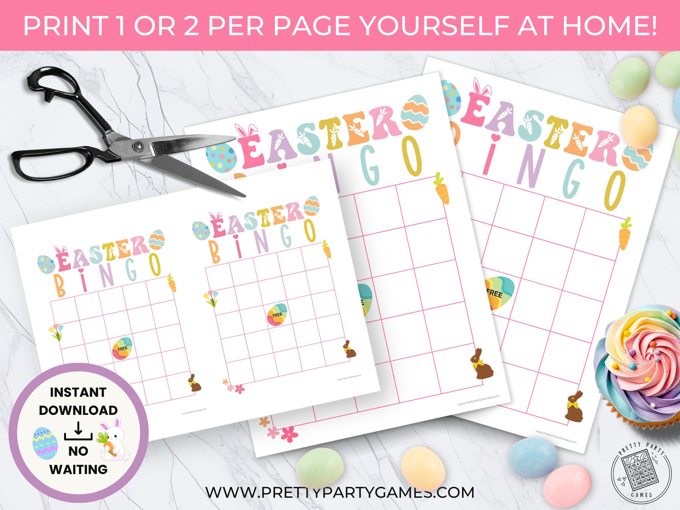 Easter Blank Bingo Card Printable, Perfect to Make Your Own Bingo Cards ...