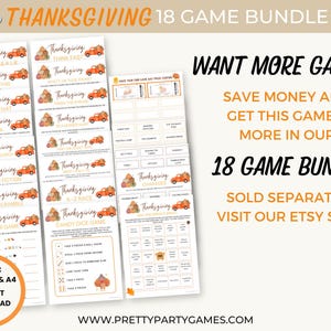 Thanksgiving Emoji Game Printable, Thanksgiving Party Game, Fun ...