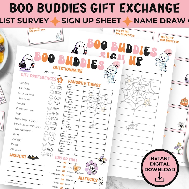 Boo Buddies Questionnaire - Etsy