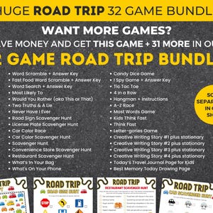 Road Trip Would You Rather, Fun This or That Game for Car Trips, Travel ...