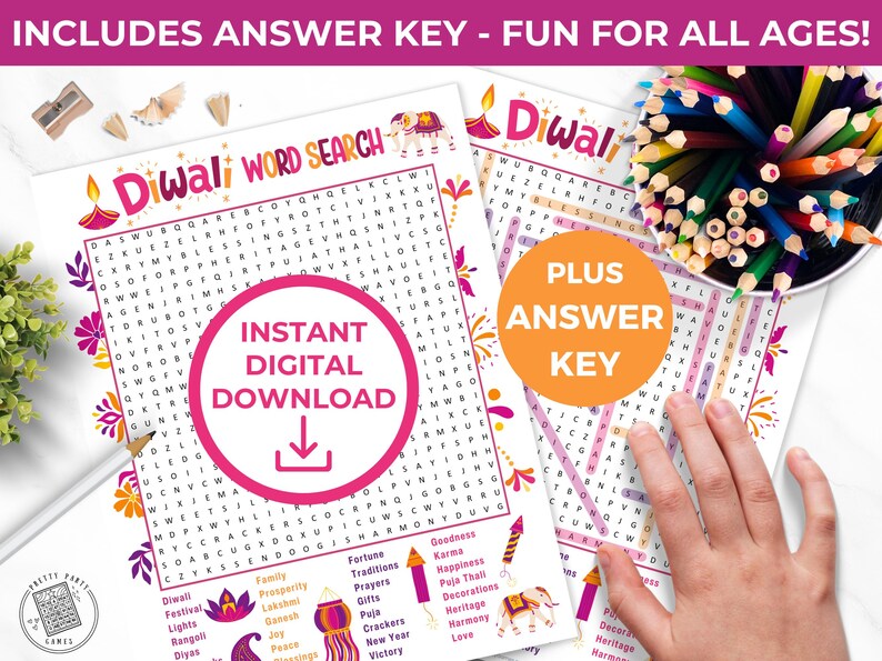 Diwali Word Search Puzzle, Printable Party Ideas for Kids & Adults ...