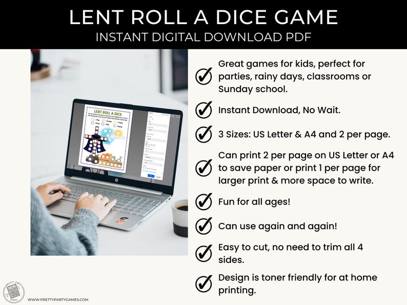 Lent Roll A Dice Game, Lenten Candy Dice Game Printable, Christian ...
