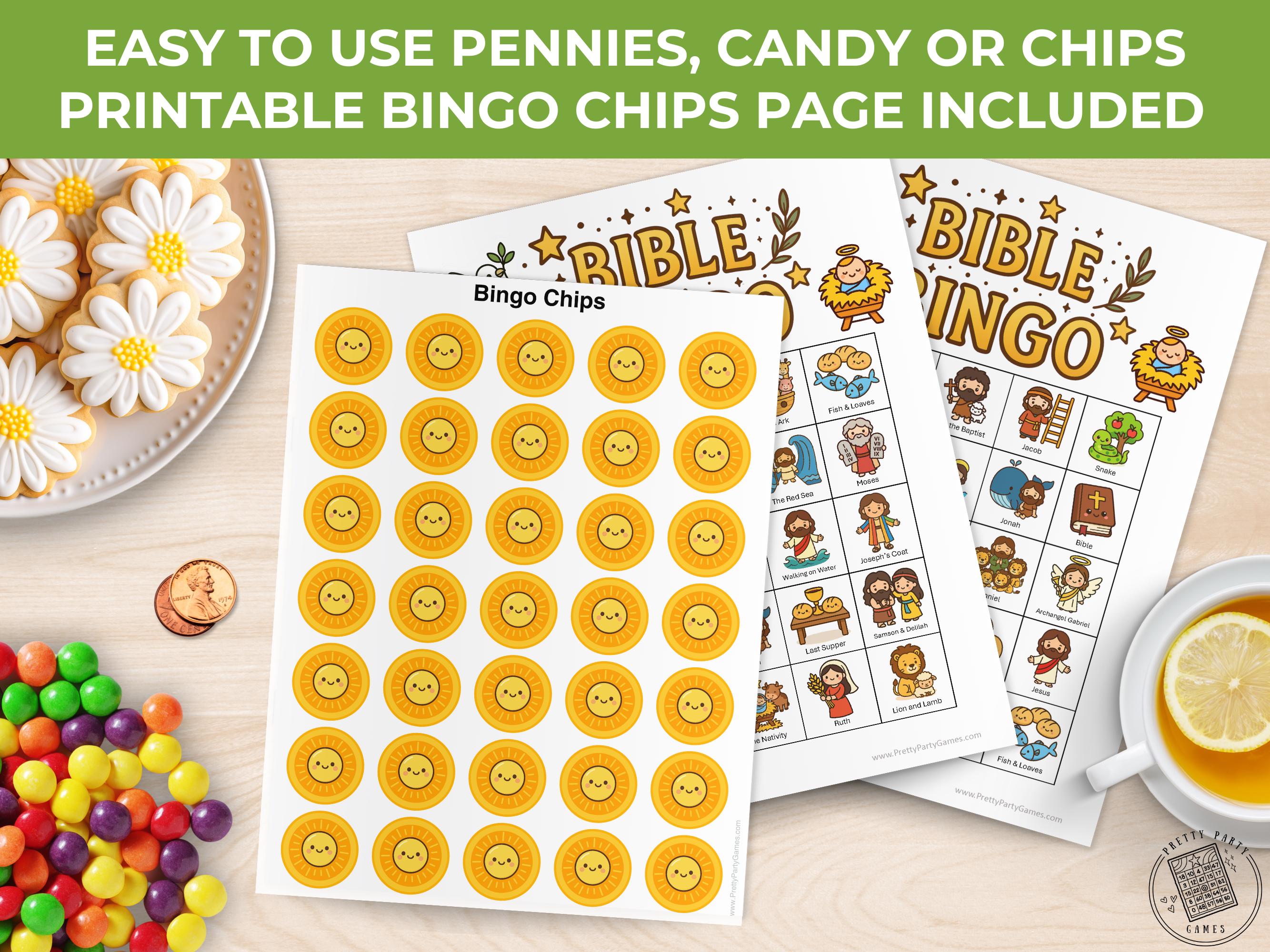 Bible Character Bingo, Colorful Bible Bingo for Kids & Adults, 50 ...