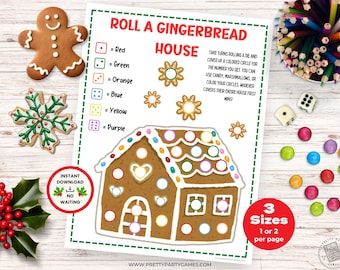 Roll a Gingerbread Man Dice Game Printable for Kids - Fun Christmas ...