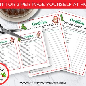 Christmas Work Party Find Someone Who Game, Fun Christmas Party Games ...