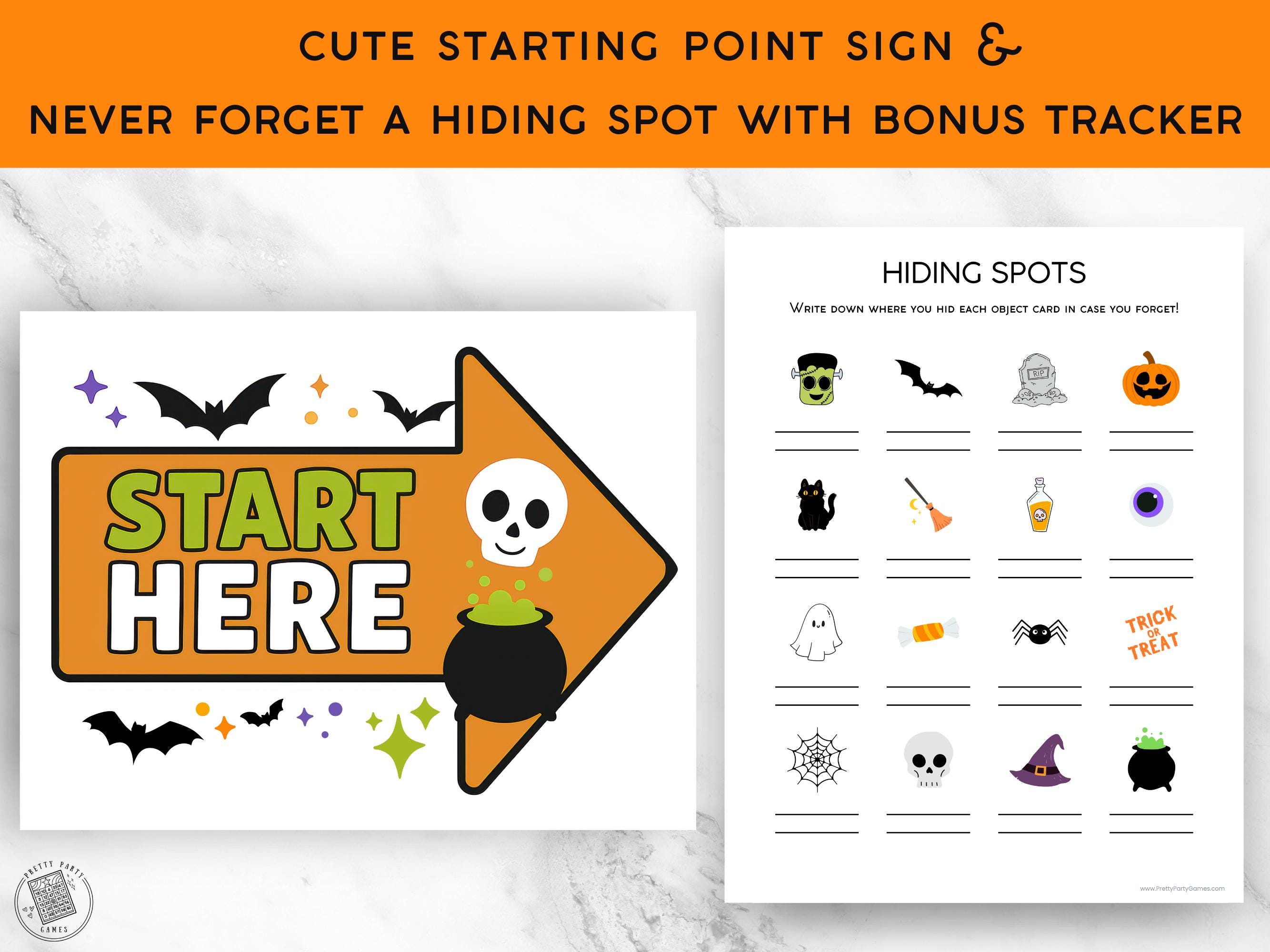 Kids Halloween Scavenger Hunt Family Game, Printable Indoor Outdoor Boo ...