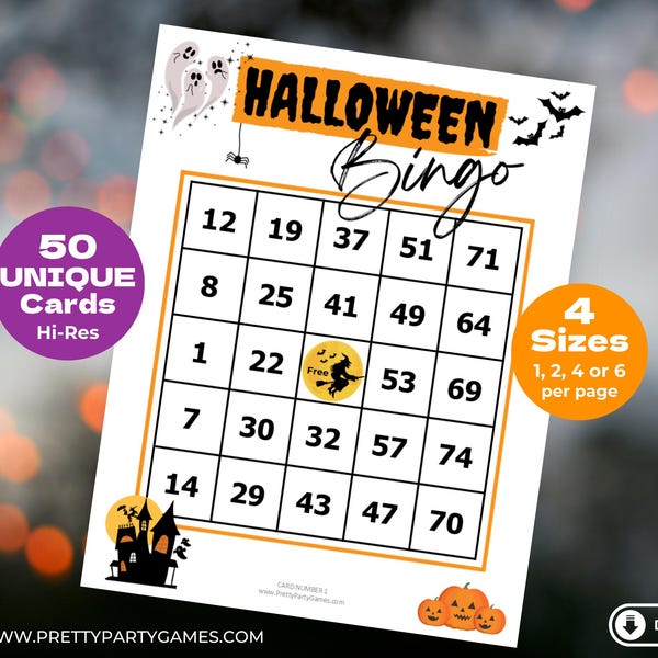 Halloween Bingo - Etsy