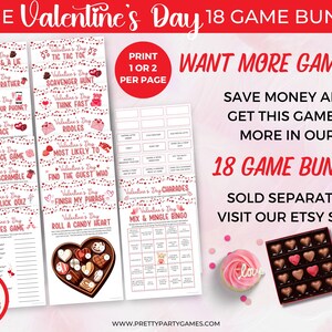 Valentine Couples Game Printable, Fun Valentines Day Games for Couples ...