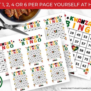 50 Printable Kwanzaa Bingo Cards With Numbers, Fun African Heritage ...
