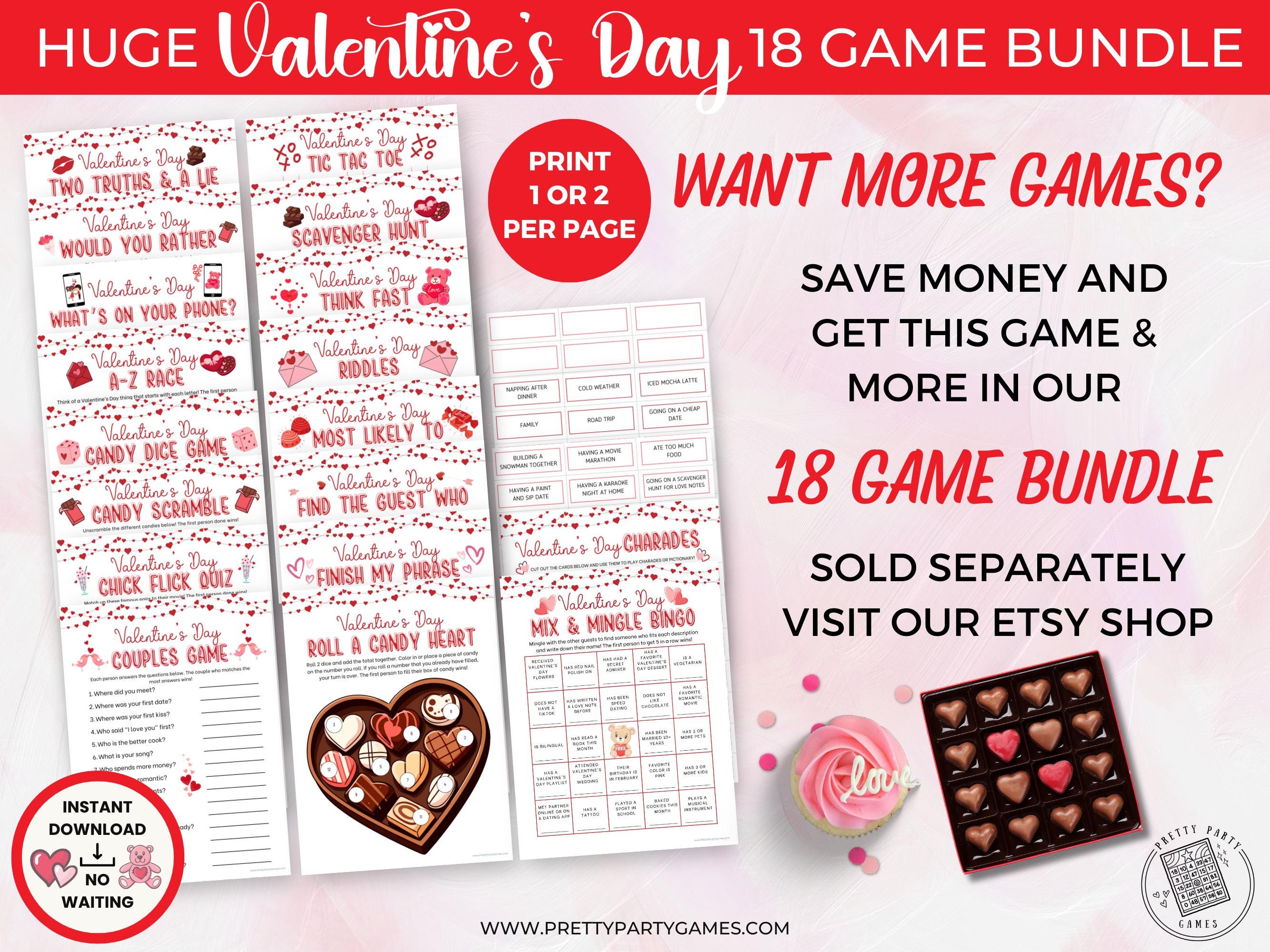 Find the Guest Valentine Game, Fun Valentines Ice Breaker Party Game ...