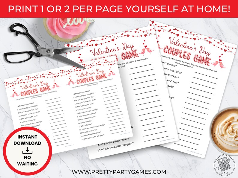 Valentine Couples Game Printable Fun Valentines Day Games For Couples