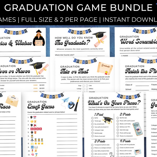 Graduation Games - Etsy