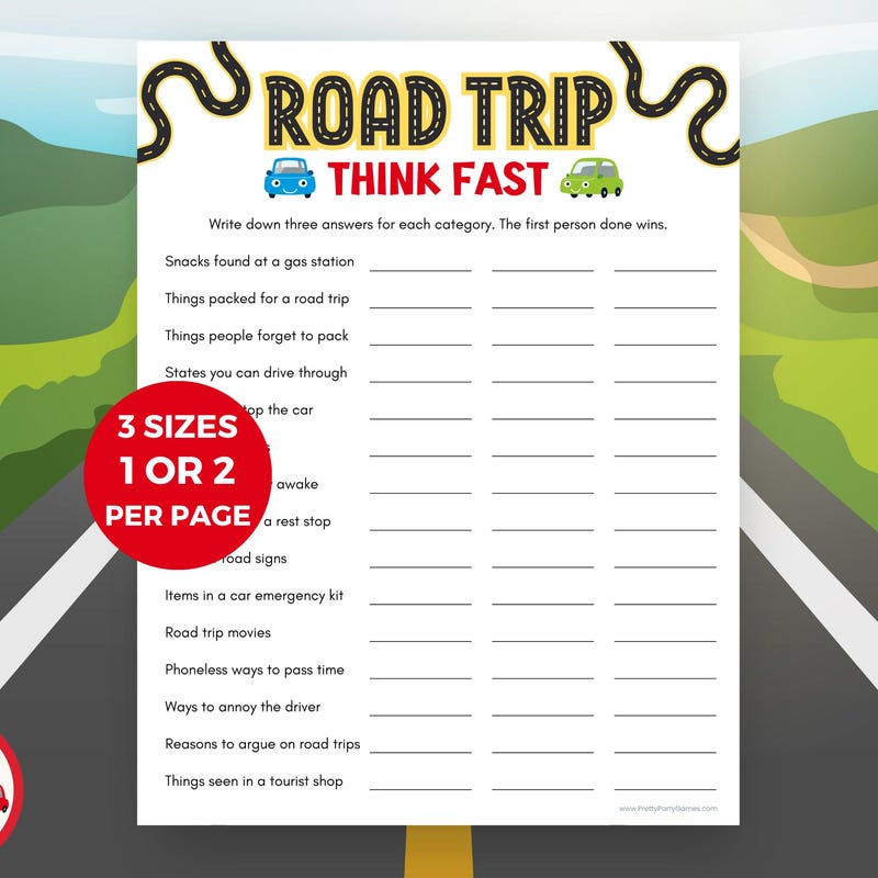 Games for Bus Trip - Etsy