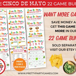 Cinco De Mayo Mexican Food Match Game, Fun Games for Cinco De Mayo ...