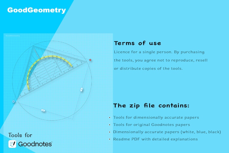 Ruler, Compass, Set Square, Protractor. Rotatable, Exact Dimensions ...