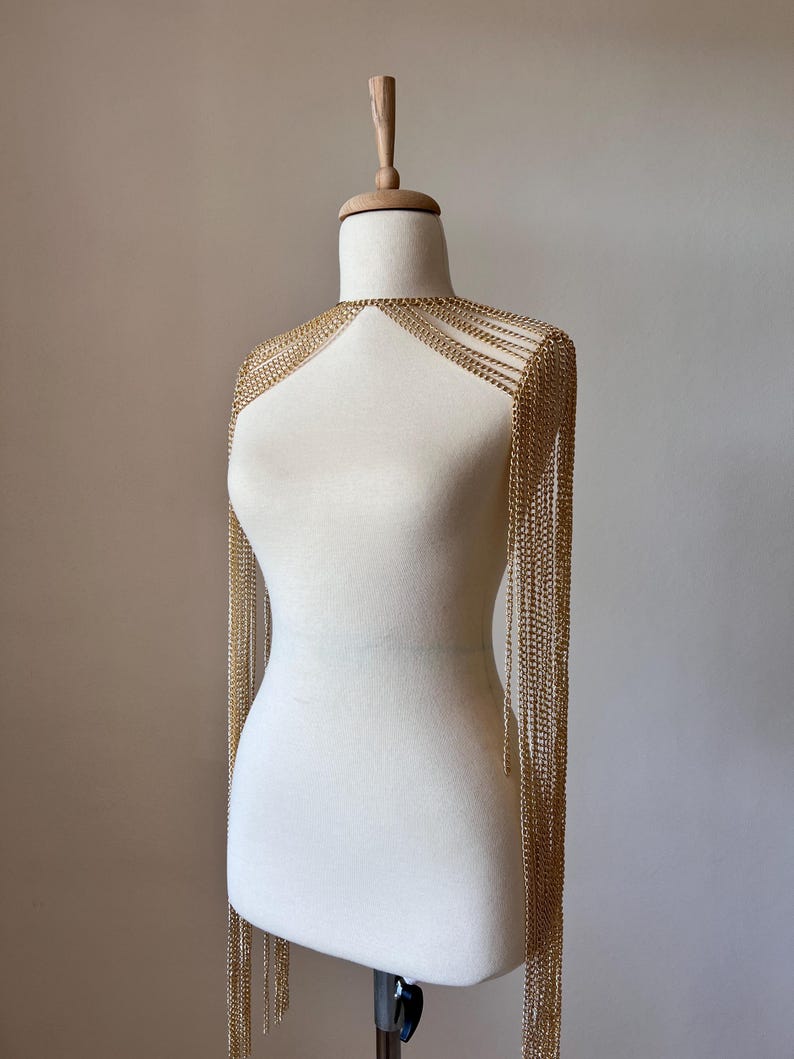 Gold Shoulder Chain Accessory – Costume, Party, Festival, Stage Wear ...