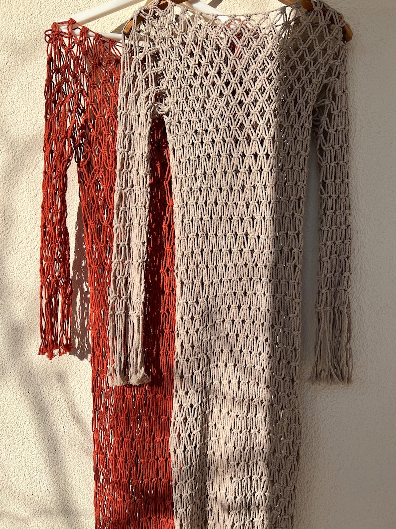 Handmade Macrame Beach Cover-up: Boho Festival Outfit - Etsy