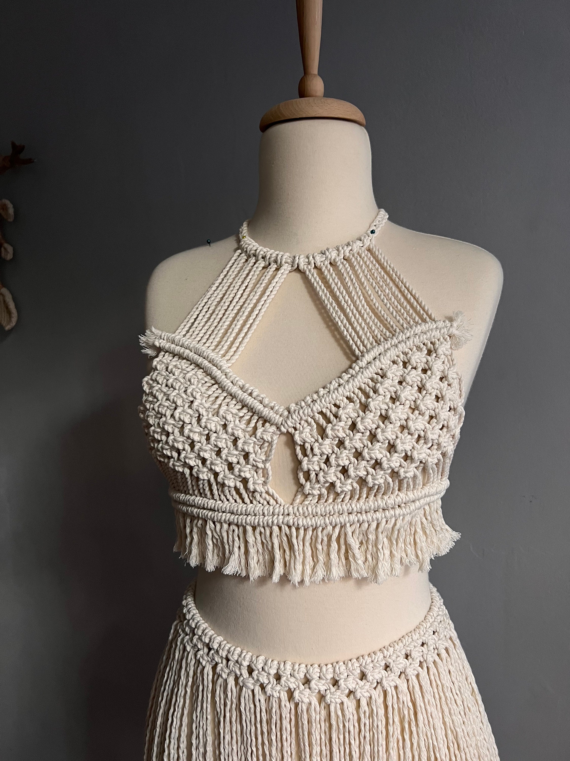 Macrame Dress, Festival Clothing,macrame Sets , Bohemian Beach Dress ...