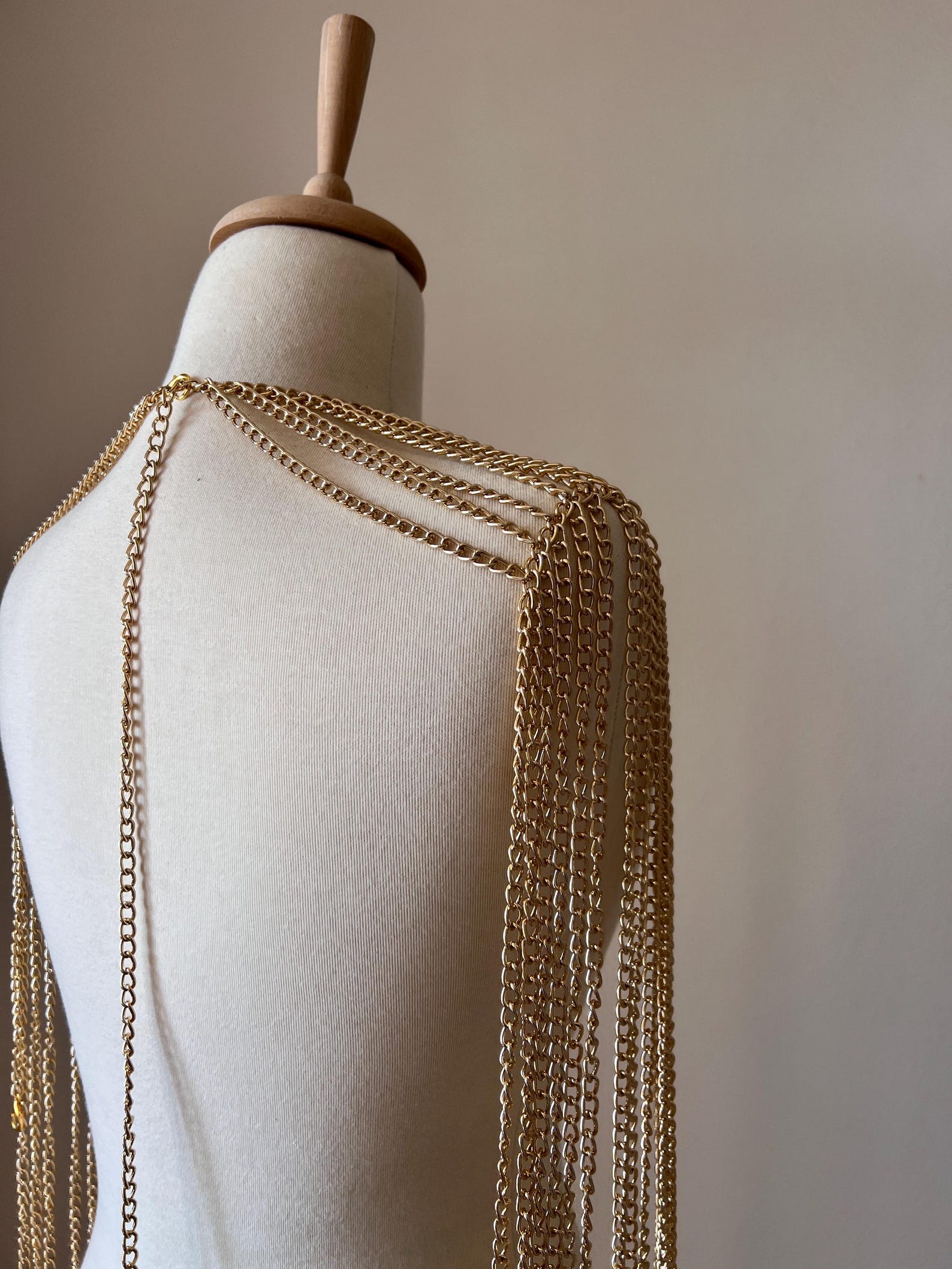 Gold Shoulder Chain Accessory – Costume, Party, Festival, Stage Wear ...