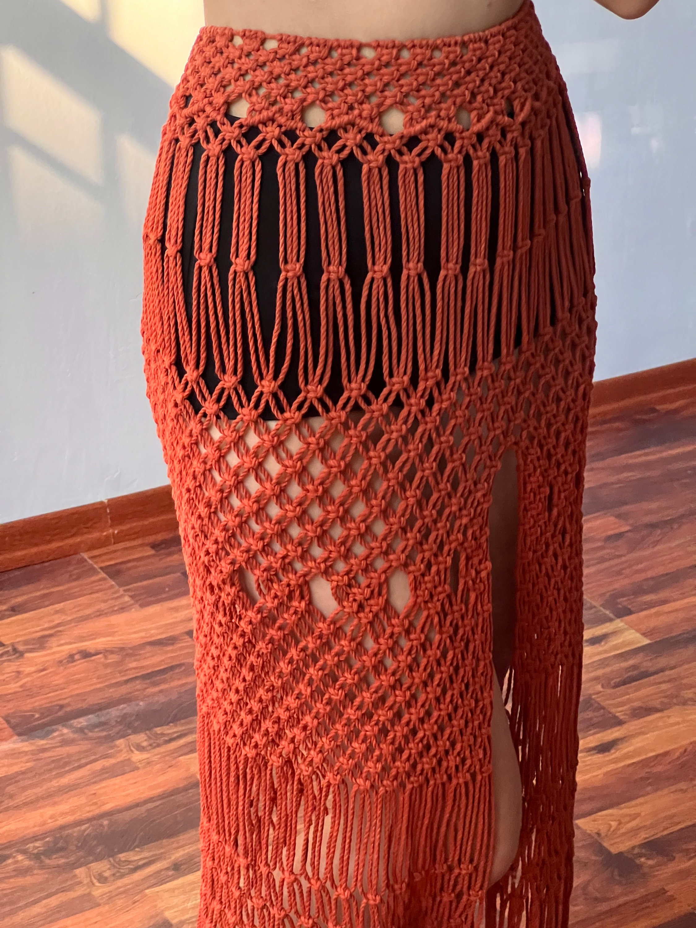 Macrame Skirt Macrame Beach Skirt Boho Skirt Boho Summer - Etsy