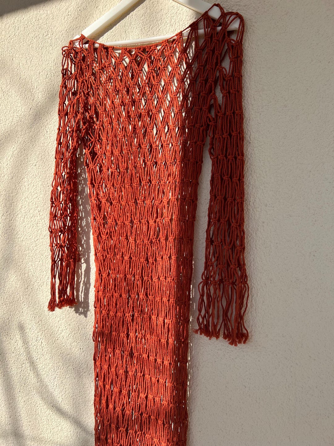 Handmade Macrame Beach Cover-up: Boho Festival Outfit - Etsy