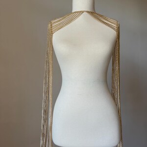 Gold Shoulder Chain Accessory – Costume, Party, Festival, Stage Wear ...