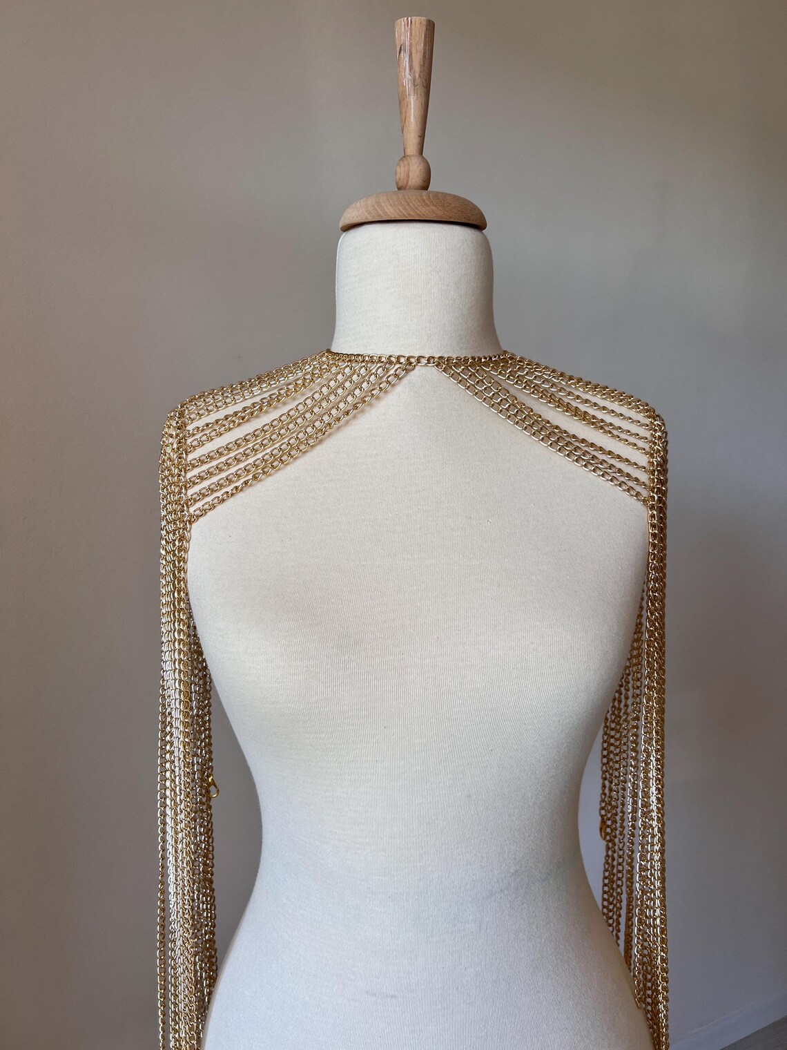 Gold Shoulder Chain Accessory – Costume, Party, Festival, Stage Wear ...