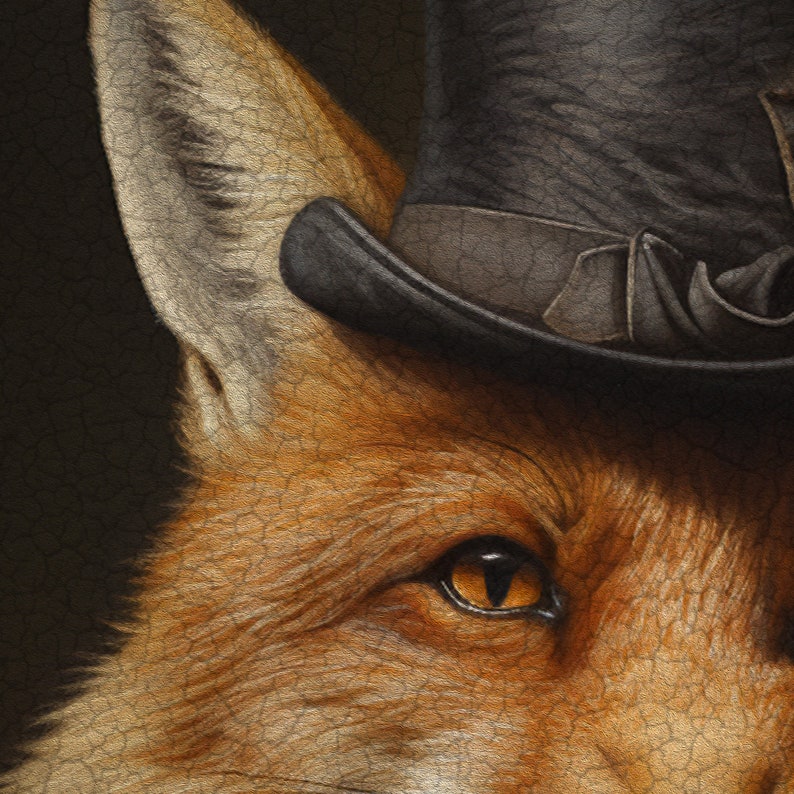 Vintage Gentleman Fox Fox in British Suit Oil Painting - Etsy