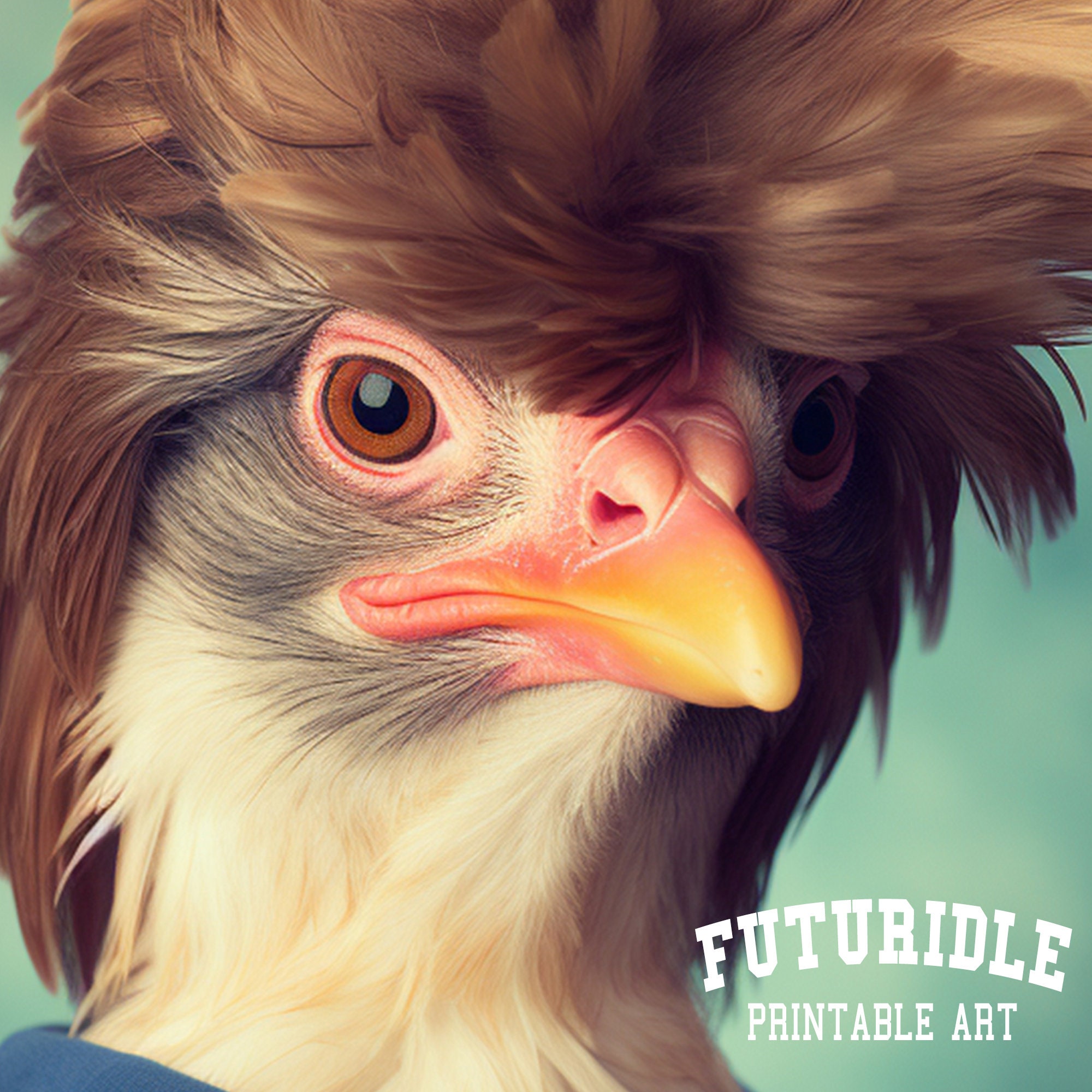 90s Throwback Retro Chicken Portrait High School Yearbook - Etsy