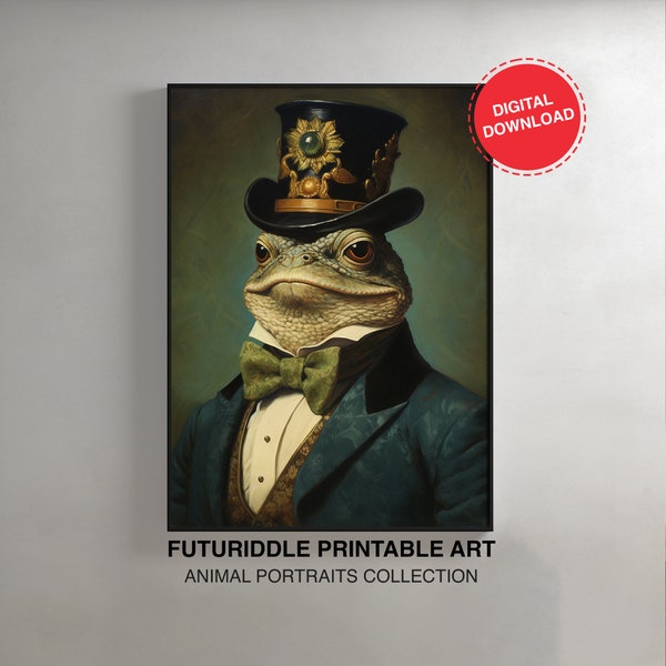 Gentleman Frog - Etsy